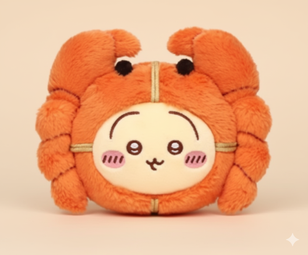 Chiikawa Shanghai Limited Hairy Crab Usagi Plush Keychain